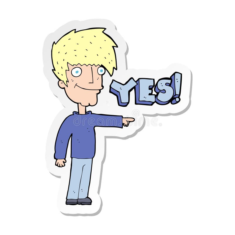 Drawing Man Saying Yes Stock Illustrations – 31 Drawing Man Saying Yes ...