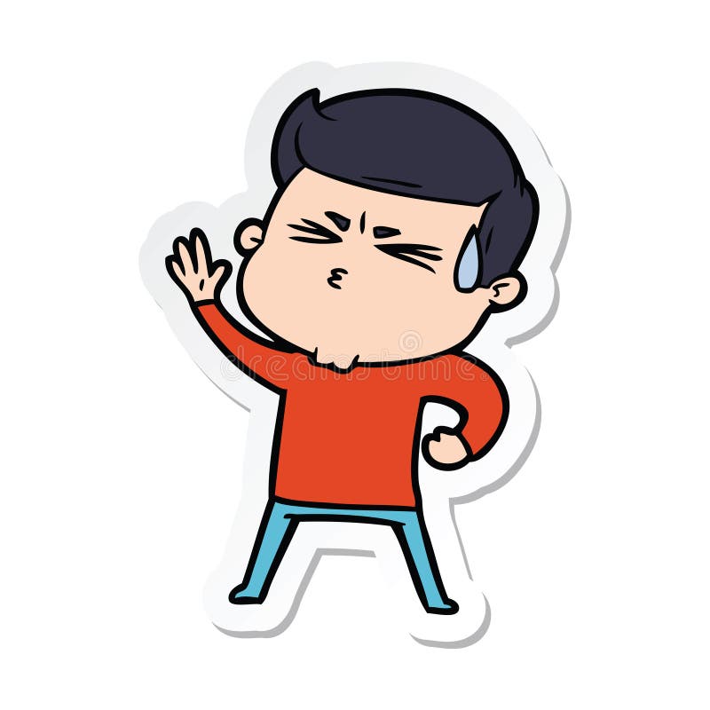 Stick Man Sweating Stock Illustrations – 200 Stick Man Sweating Stock ...