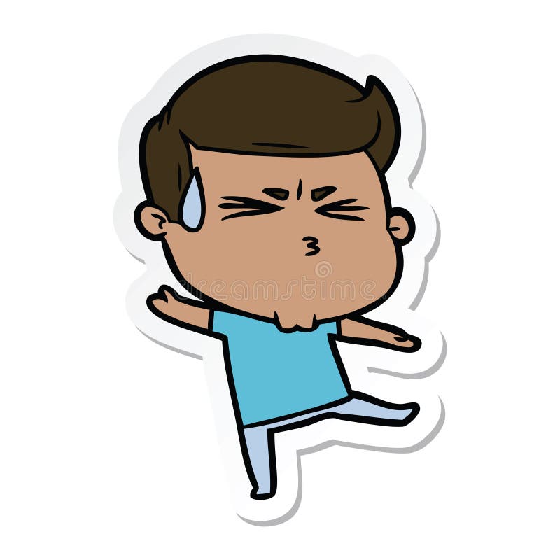 Stick Man Sweating Stock Illustrations – 198 Stick Man Sweating Stock ...
