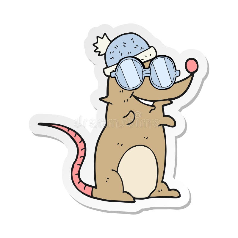 Cartoon Mouse Wearing Glasses Stock Illustrations – 373 Cartoon Mouse ...