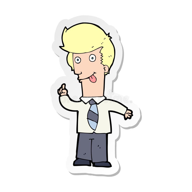 Sticker Man Male Boy Office Idea Businessman Business Worker Cartoon ...