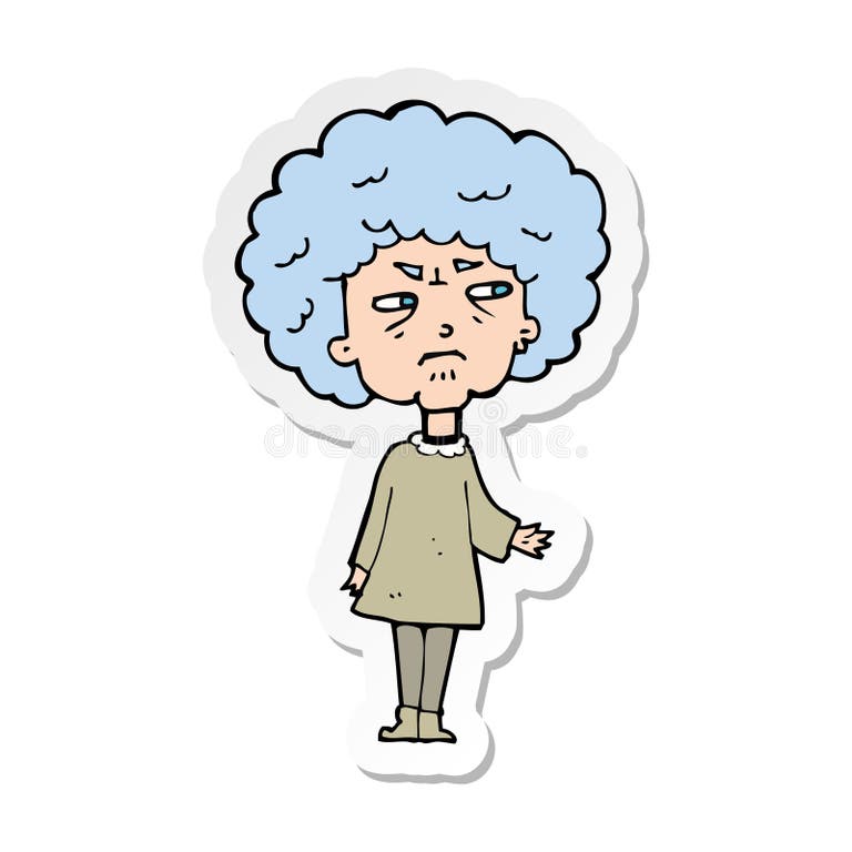 Grumpy Old Lady Stock Illustrations – 92 Grumpy Old Lady Stock ...