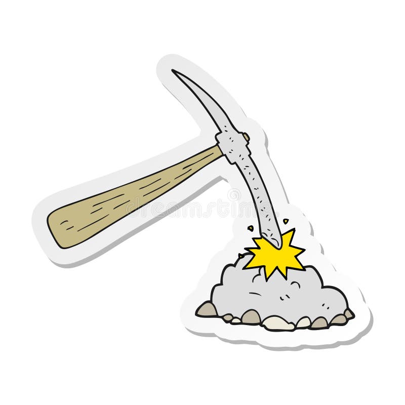 Cartoon pick axe stock illustration. Illustration of character - 37032004
