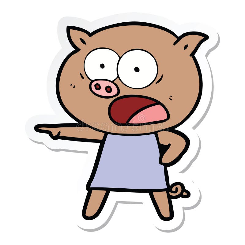 Scared Pig Cartoon Stock Illustrations – 401 Scared Pig Cartoon Stock ...