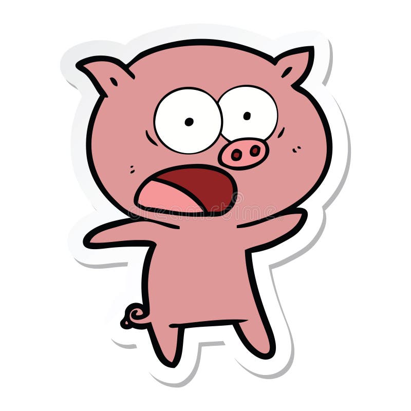 Scared Pig Cartoon Stock Illustrations – 401 Scared Pig Cartoon Stock ...