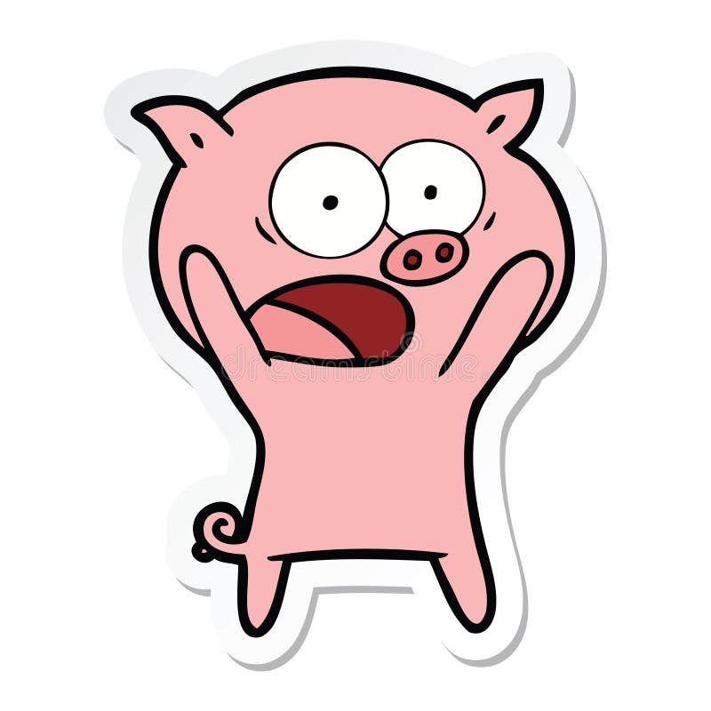 Scared Pig Cartoon Stock Illustrations – 401 Scared Pig Cartoon Stock ...