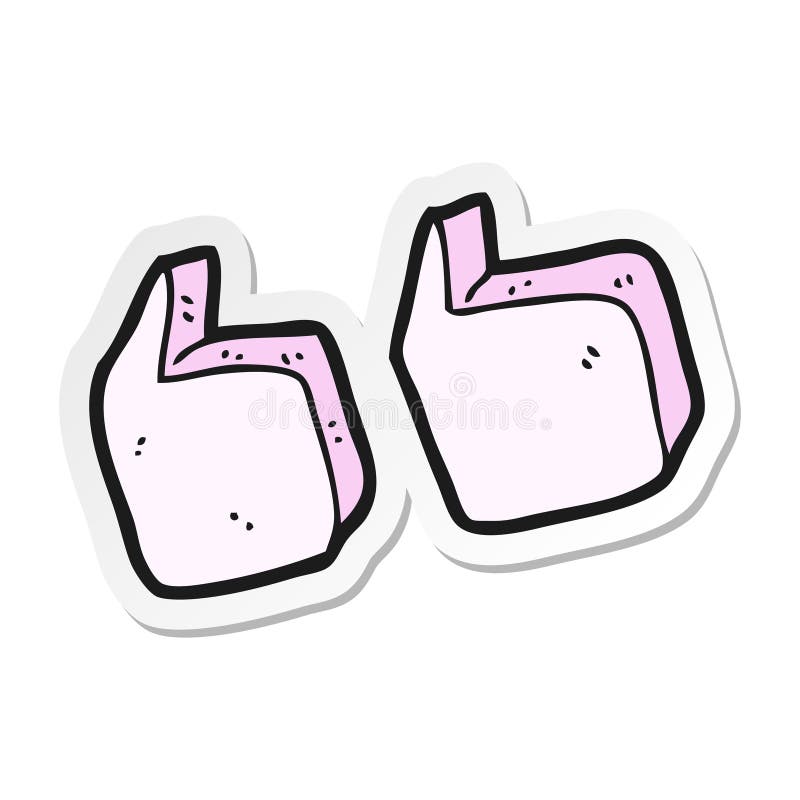 Sticker of a Cartoon Quotation Marks Stock Vector - Illustration of ...