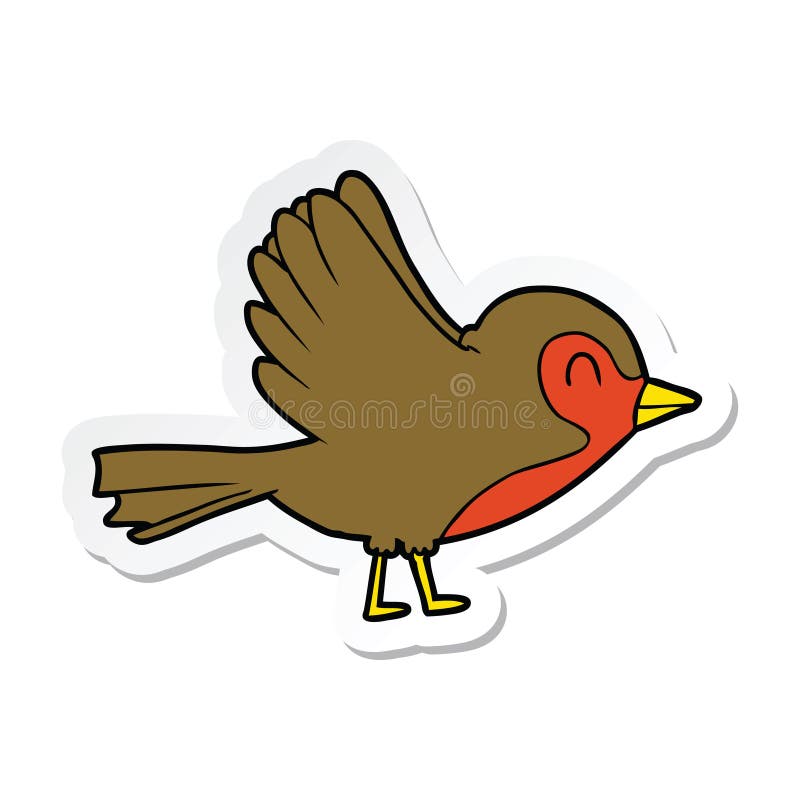 Cartoon robin symbol stock vector. Illustration of christmas - 38058618