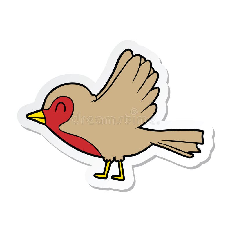 Cartoon robin symbol stock vector. Illustration of christmas - 38058618