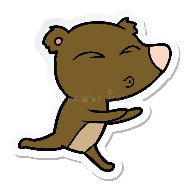 Running bear stock illustration. Illustration of grotesque - 1966663