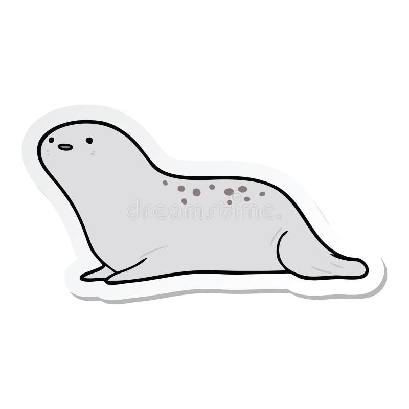 Cartoon seal stock illustration. Illustration of friendly - 37026138