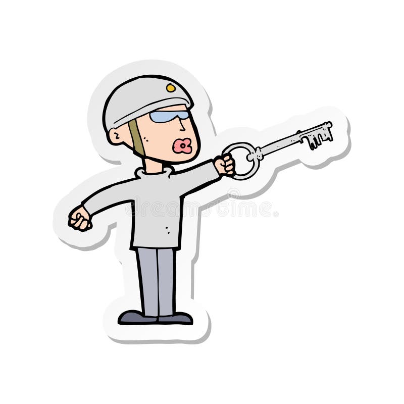 Cartoon security guard stock illustration. Illustration of silly - 37027502