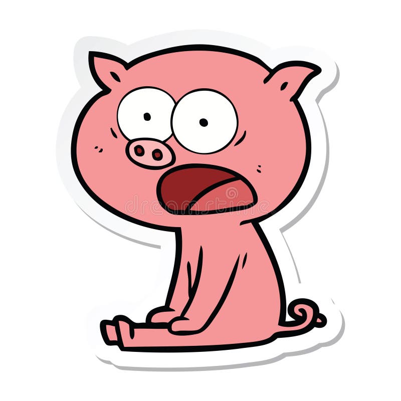 Cartoon Pig Scared Stock Illustrations – 399 Cartoon Pig Scared Stock ...