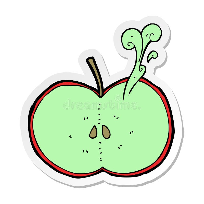 Sliced Apple Cartoon Stock Illustrations – 766 Sliced Apple Cartoon ...