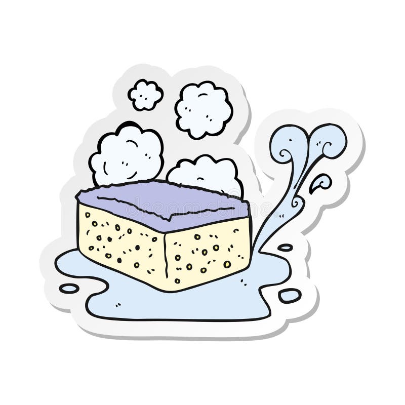 Freehand Drawn Cartoon Sponge Stock Vector - Illustration of crazy ...