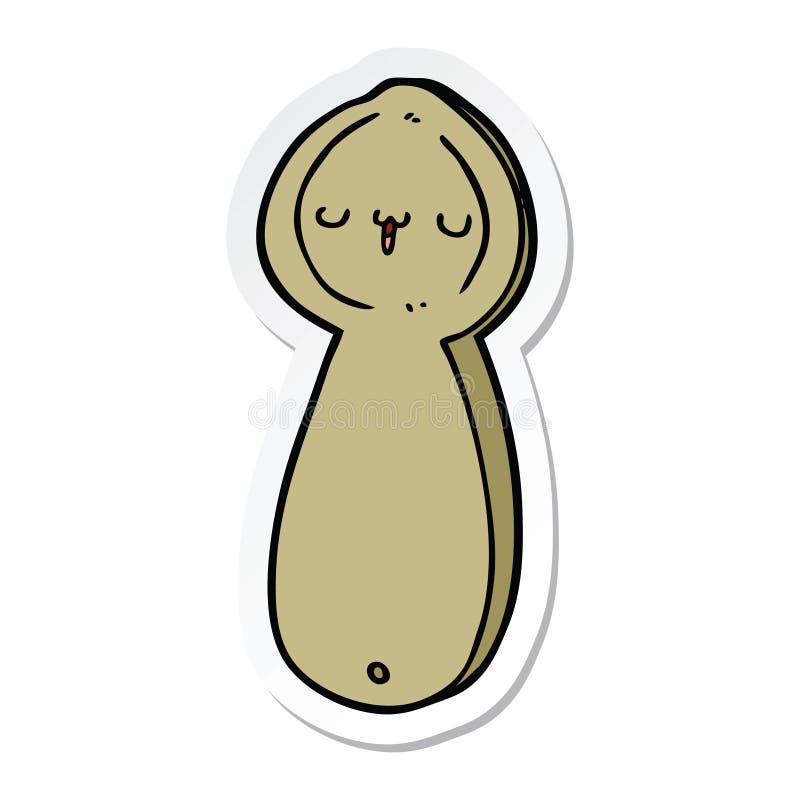 Sticker of a cartoon spoon stock vector. Illustration of cartoon ...