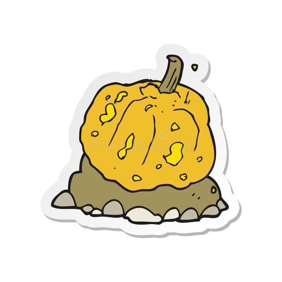 Sticker of a Cartoon Squash Stock Vector - Illustration of funny, drawn ...