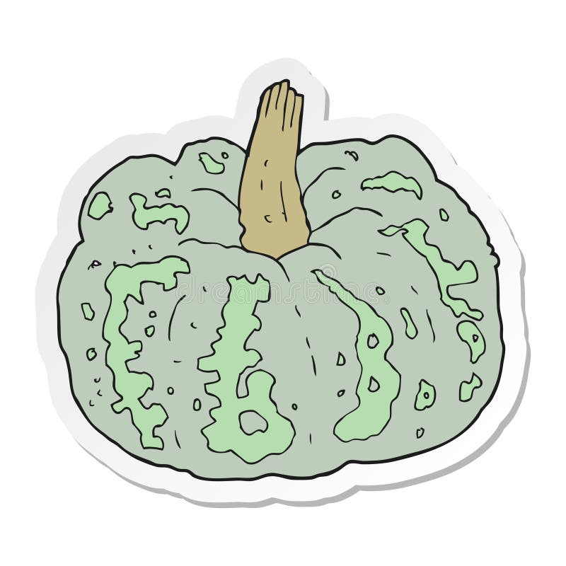 Sticker of a Cartoon Squash Stock Vector - Illustration of retro ...