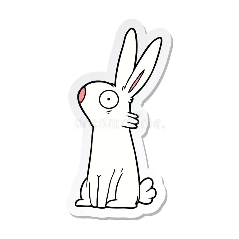 Startled Rabbit Cartoon Character Stock Illustrations – 48 Startled ...