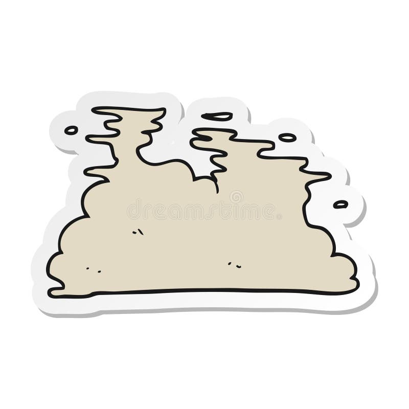 Sticker of a cartoon steam stock vector. Illustration of traditional ...