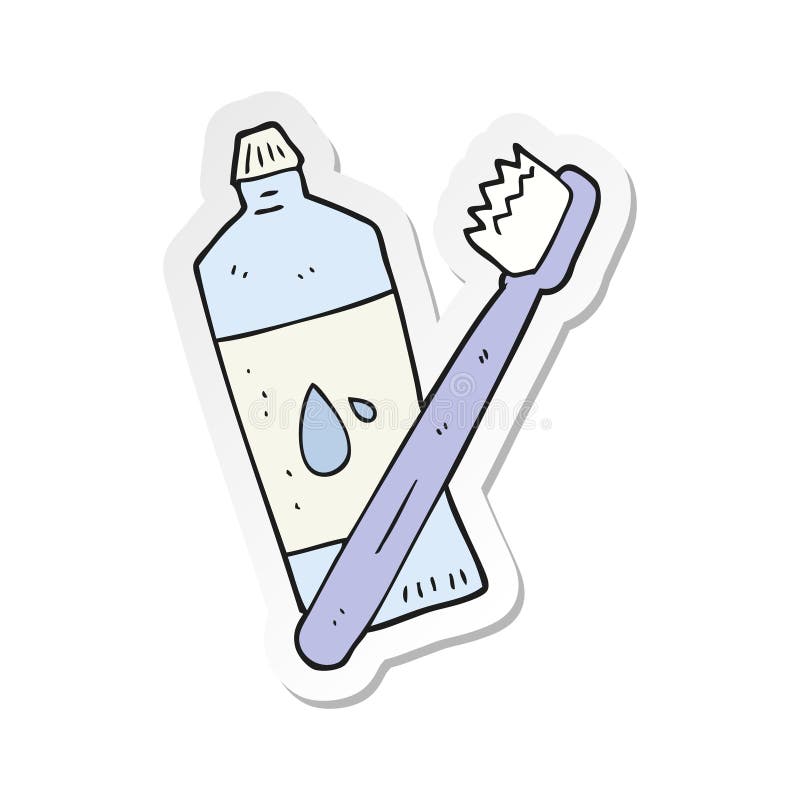 Cartoon toothbrush stock vector. Illustration of quirky - 38066514