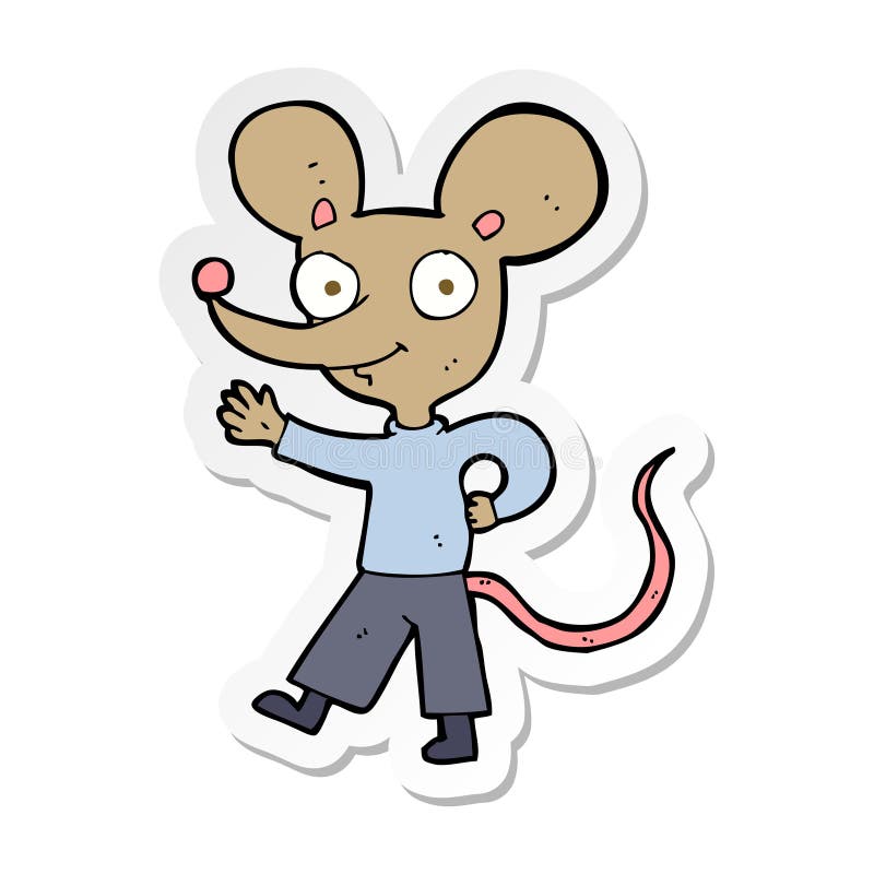 Cartoon Waving Mouse Stock Illustrations – 405 Cartoon Waving Mouse ...