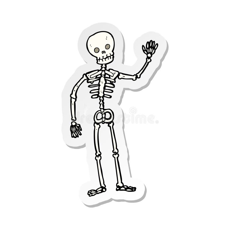 Spooky Skeleton Drawing