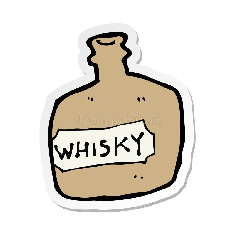 Cartoon whisky in glass stock vector. Illustration of cute - 37037132