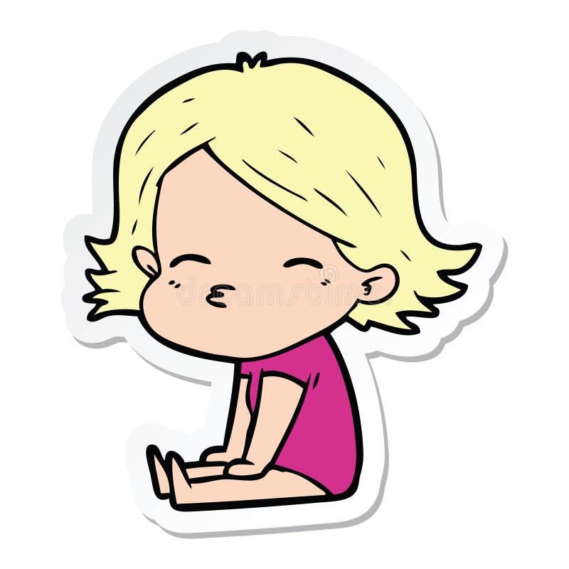 Cartoon Woman Sitting Stock Illustrations – 50,190 Cartoon Woman ...
