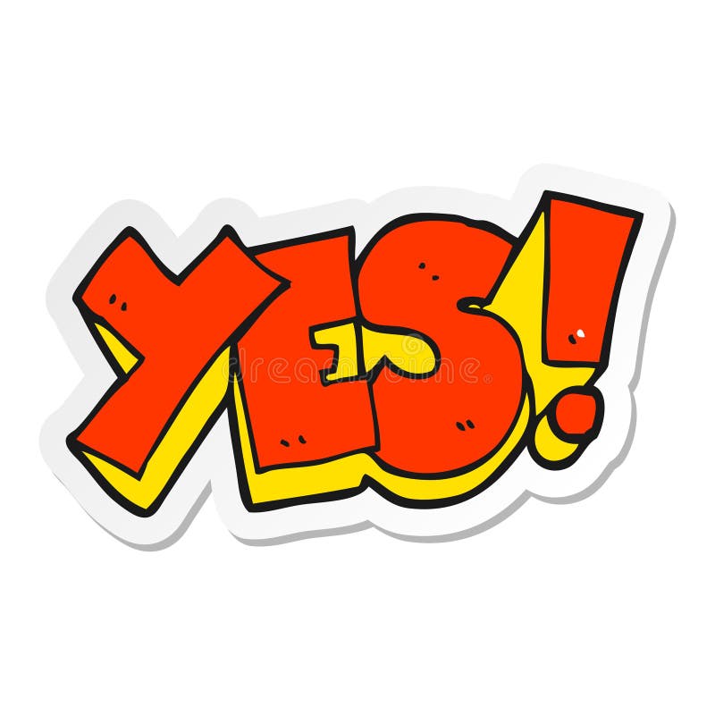 Retro Cartoon Yes Symbol Stock Illustrations – 778 Retro Cartoon Yes ...