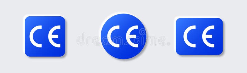 Sticker CE Signs Gradient Buttons Stock Vector - Illustration of ...