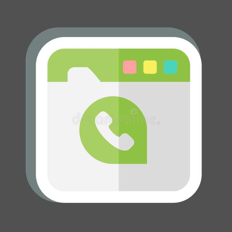 Sticker Chat Message. Related To Communication Symbol. Simple Design ...