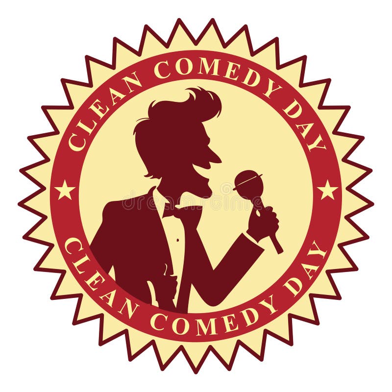 Sticker for Clean Comedy Day Stock Vector - Illustration of industry ...