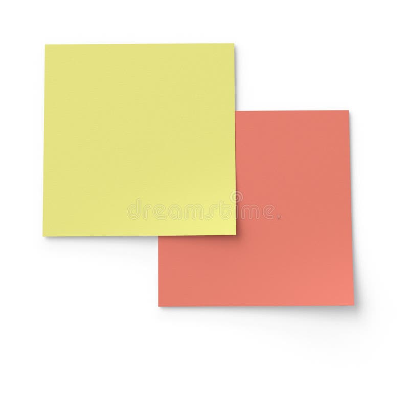 Sticker Color Blank for Notes and Marks Stock Illustration ...