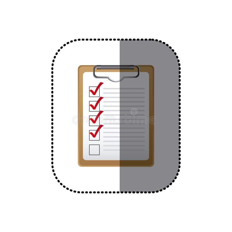 Table Notepad with Sheets and Text Stock Vector - Illustration of ...