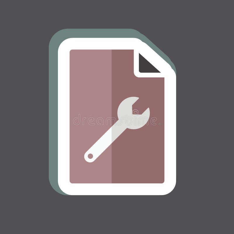 Sticker Content Management. Suitable for it Services Symbol. Simple ...