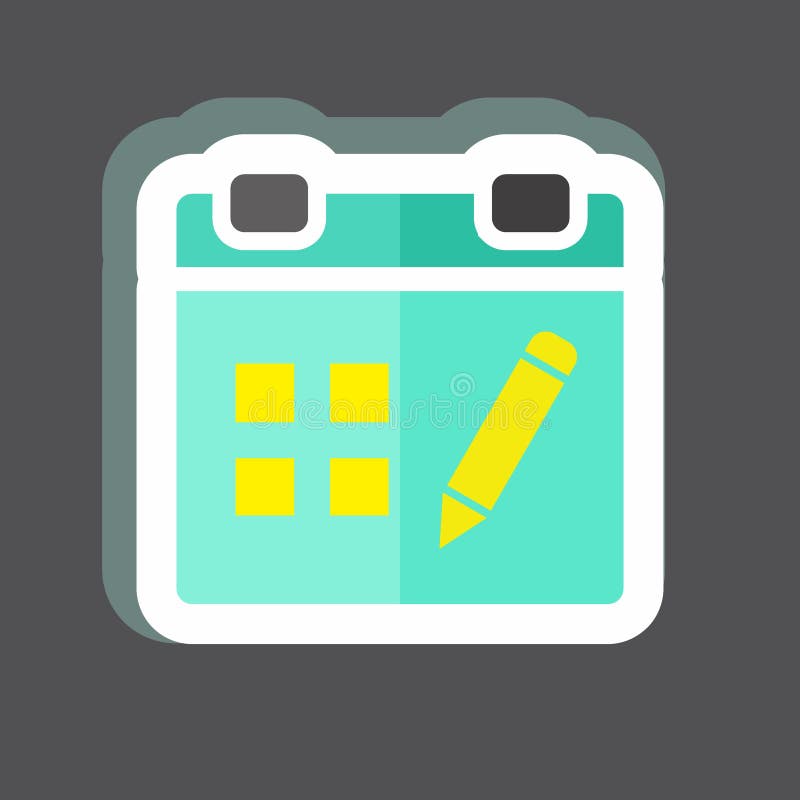 Sticker Create Event. Suitable for User Interface Symbol. Simple Design ...