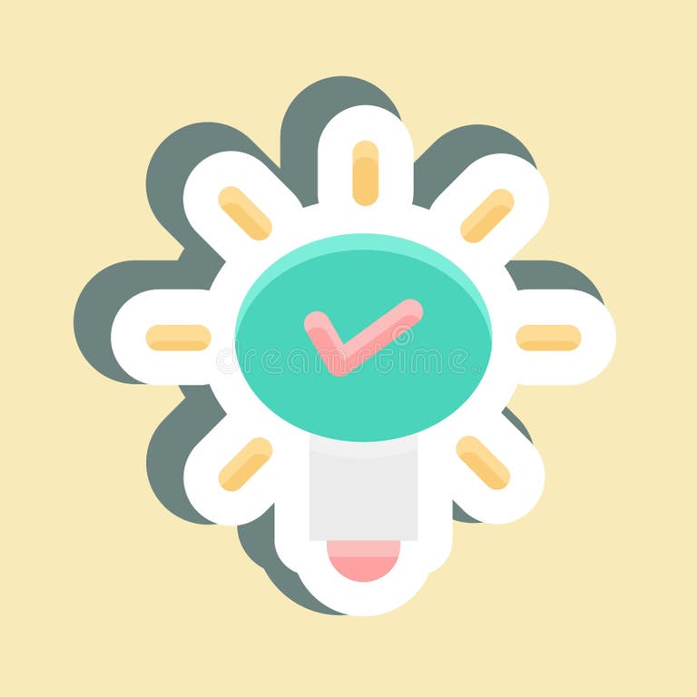 Sticker Creativity. Suitable for Startup Symbol. Simple Design Editable ...