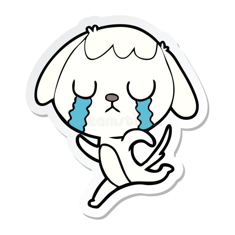 Line Sticker Cry