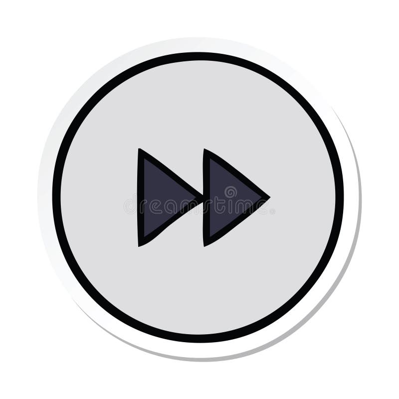 Cartoon Fastforward Fast Forward Button Audio Music Radio Cassette Cute ...