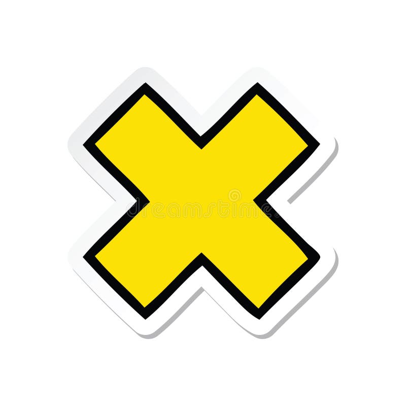 Cartoon Multiplication Sign Stock Vector - Illustration of mathematics ...