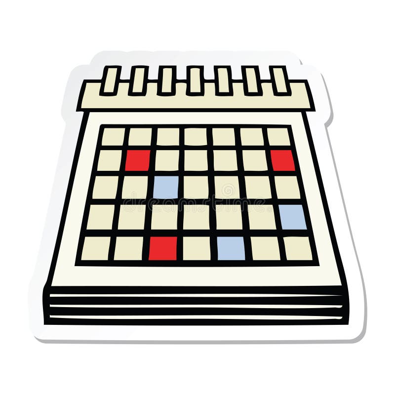 Cute Calendar Dates Stock Illustrations – 141 Cute Calendar Dates Stock ...