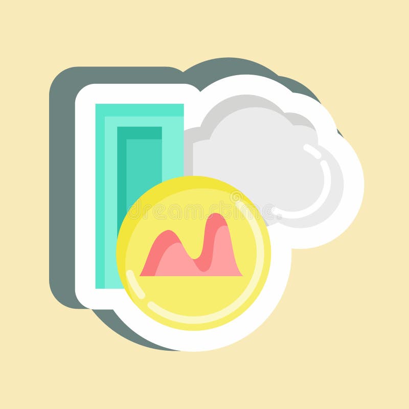 Sticker Database Management. Suitable for it Services Symbol. Simple ...