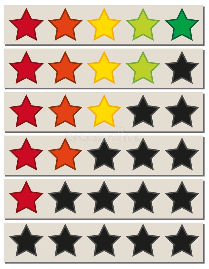 Sticker Design with Colorful Stars Stock Vector - Illustration of badge ...