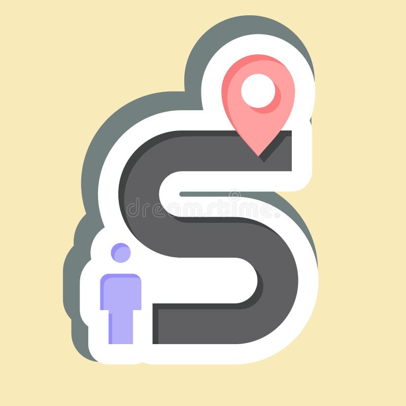 Sticker Destination 2. Related To Navigation Symbol Stock Illustration ...