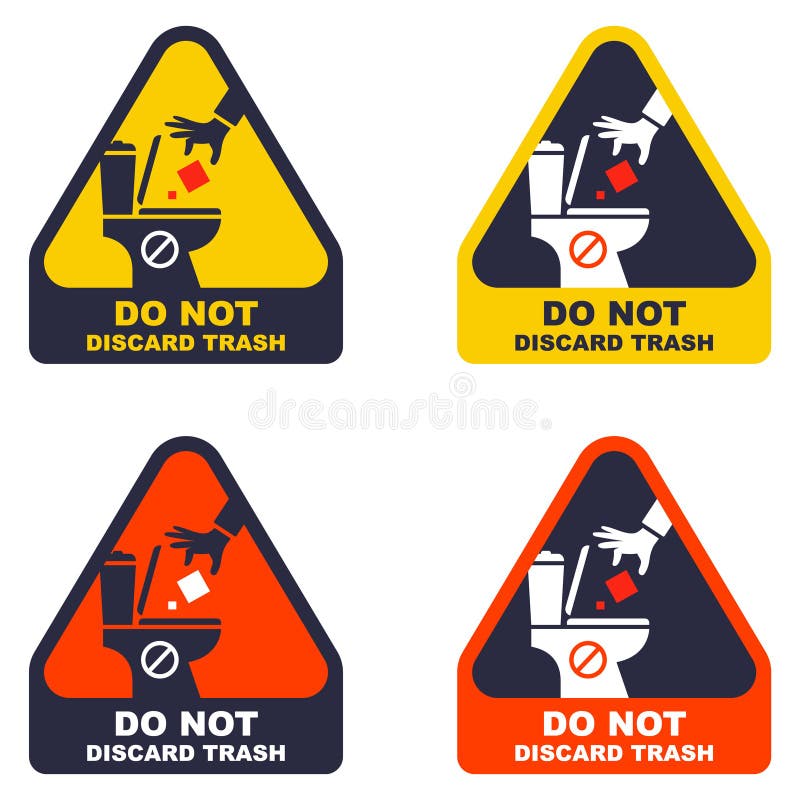 Do Not Throw Toilet Stock Illustrations – 236 Do Not Throw Toilet Stock ...