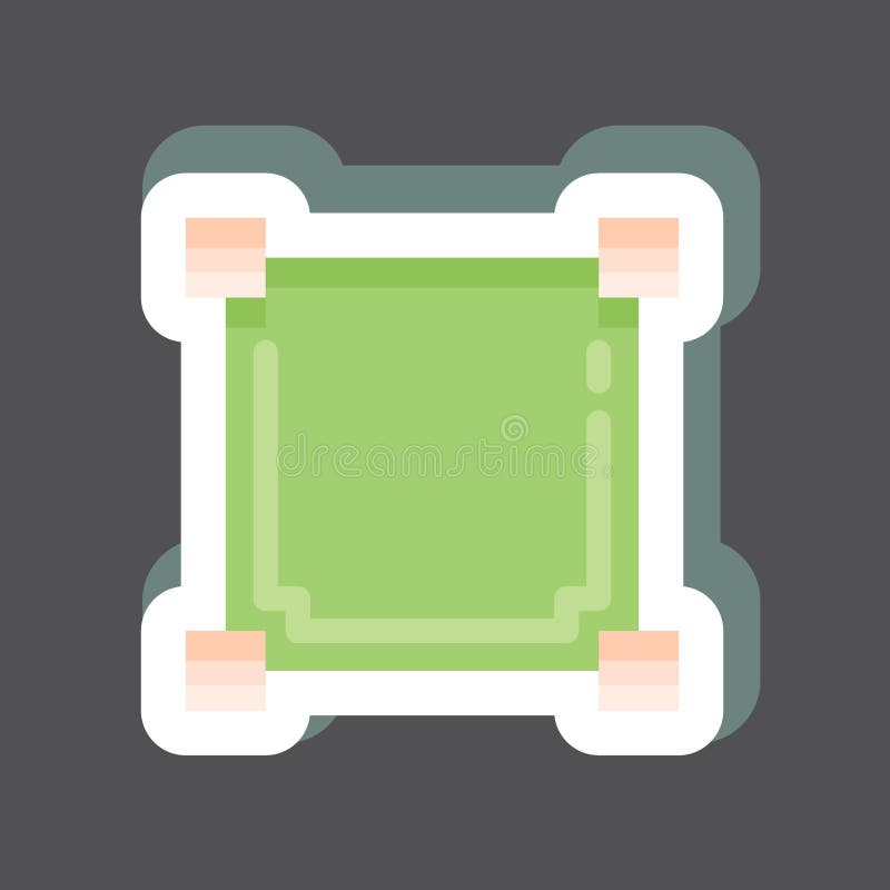 Sticker Draw Square. Related To Graphic Design Tools Symbol. Simple ...