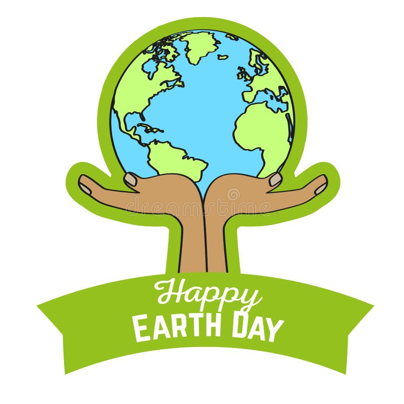 Sticker of an earth planet stock vector. Illustration of concept ...