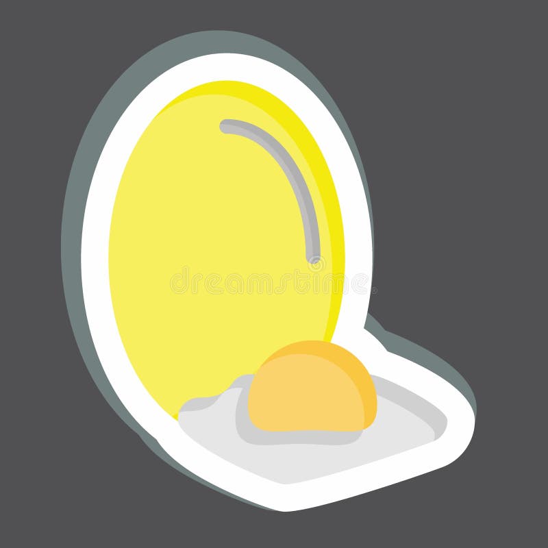 Sticker Egg. Related To Vegan Symbol. Simple Design Editable Stock ...
