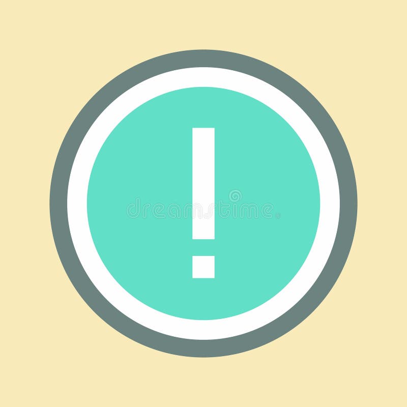 Sticker Error Outline - Color Mate Style - Simple Illustration,Editable ...